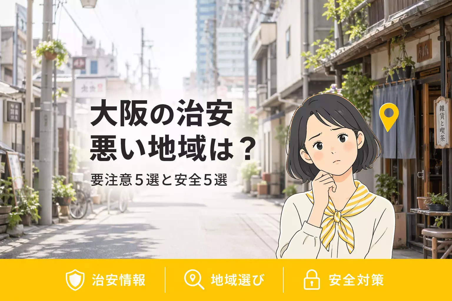 Which areas in Osaka have high crime rates? We'll introduce five areas ...